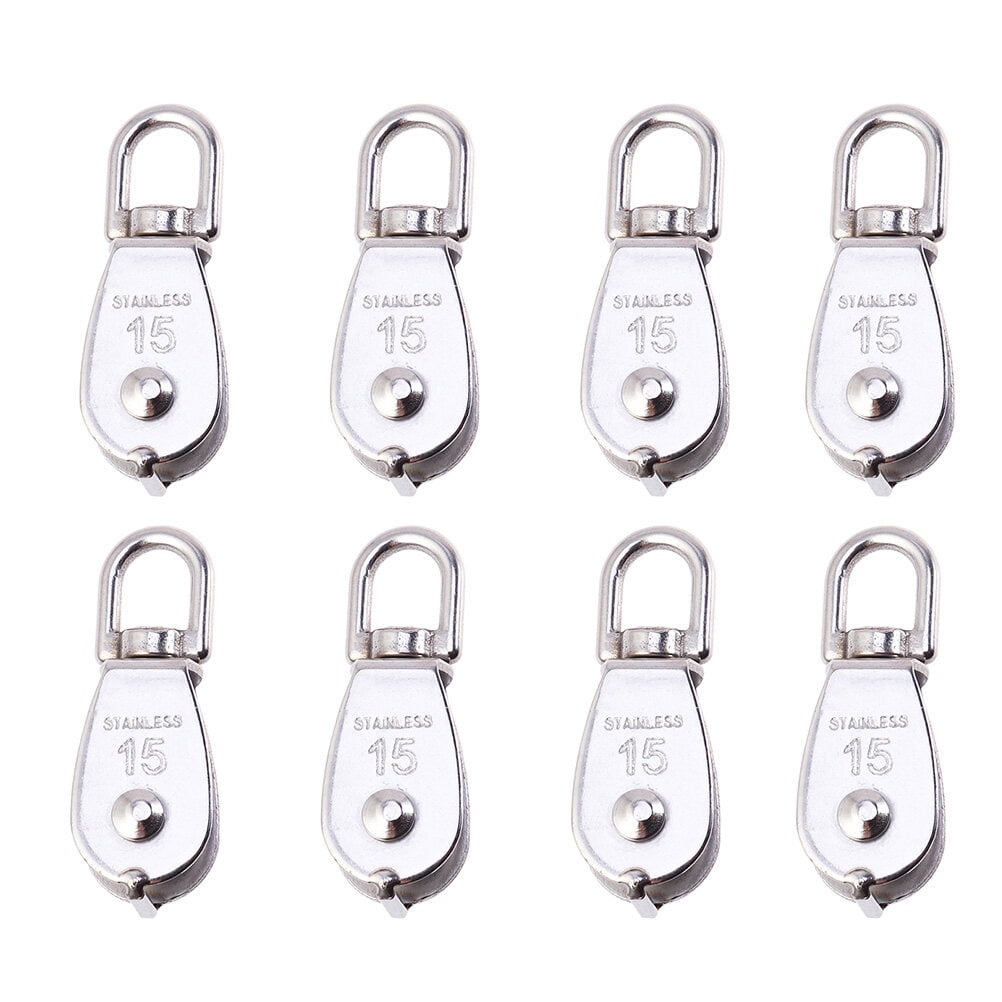 OUNONA Stainless Steel Fishing Net Single Pulley Lift Tool for Handling ...