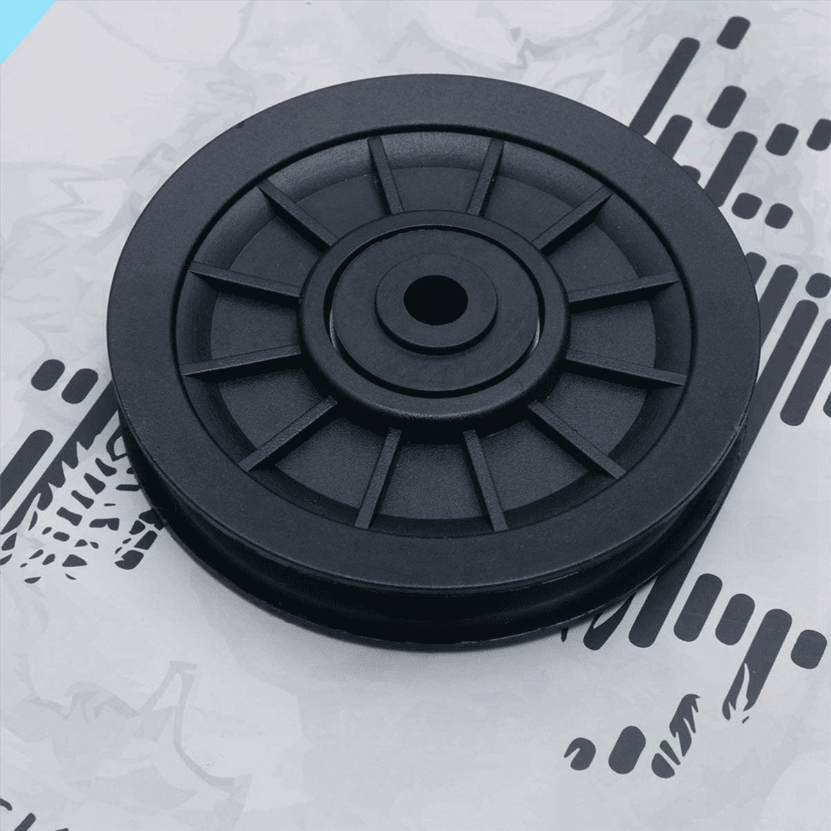 8 Pcs Universal 105mm Diameter Wearproof Bearing Pulley Wheel Cable Gym ...