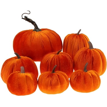 8 Inch Large Artificial Pumpkins Halloween Decor DIY White Foam ...
