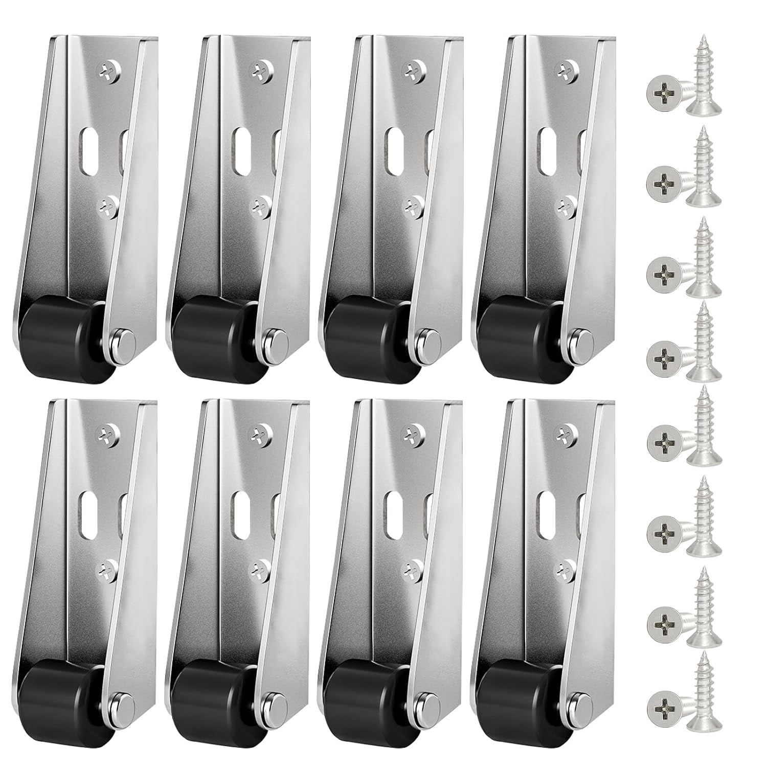 8 Pcs Vertical Track Roller Wheel, Upgrade Door Support Wheel, Low ...