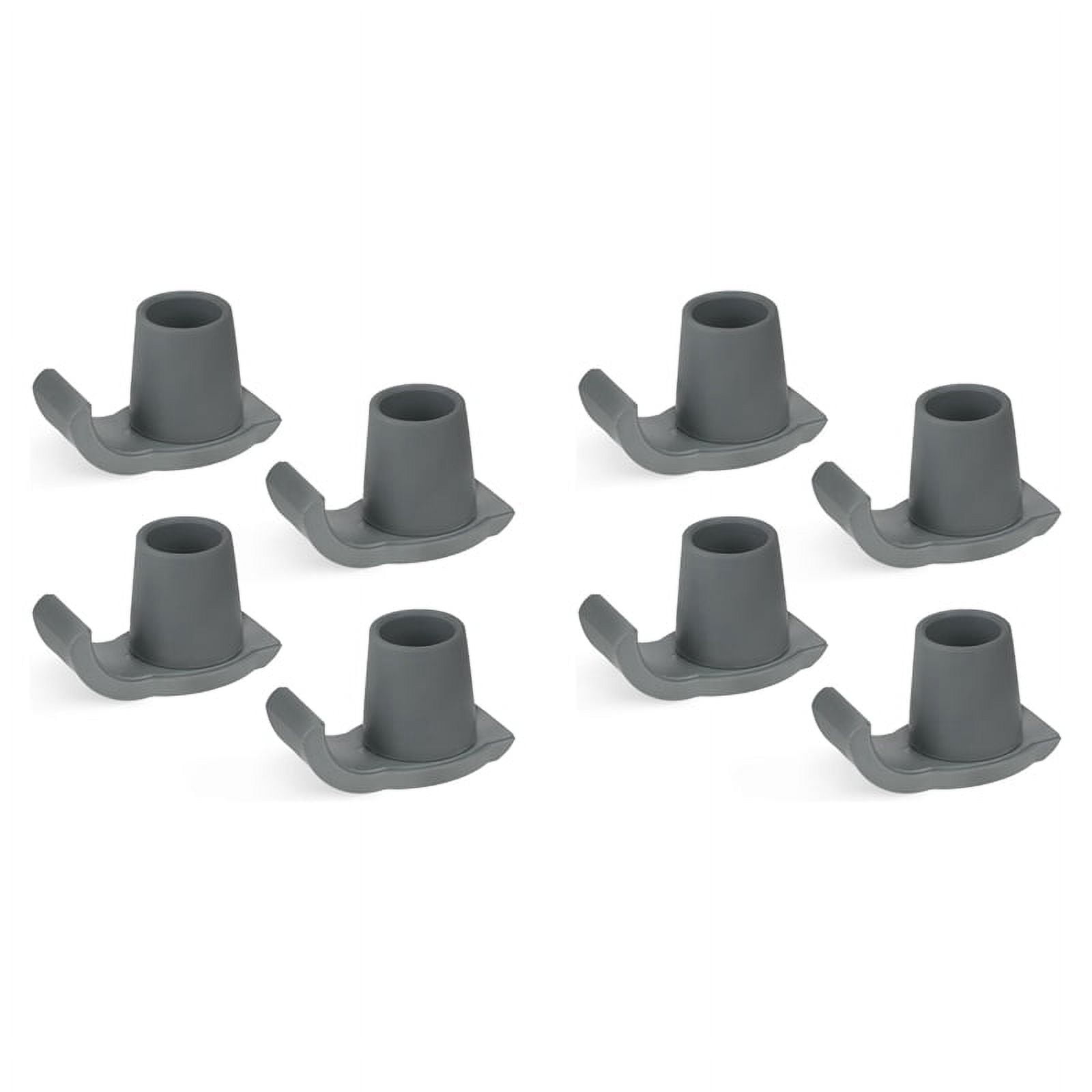 8 Pcs Walker Ski Glider Replacement Kit - Anti-Slip Plastic Walking Aid ...