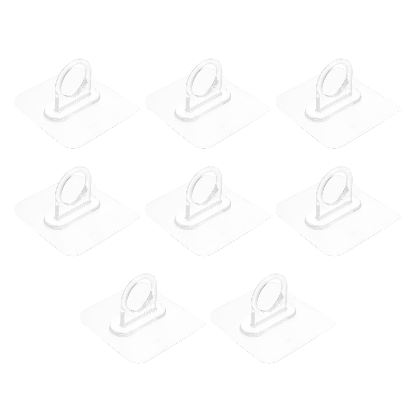 8 Pcs Wall Bracket Heavy Duty Plastic Hangers Shelf Adhesive Hooks ...