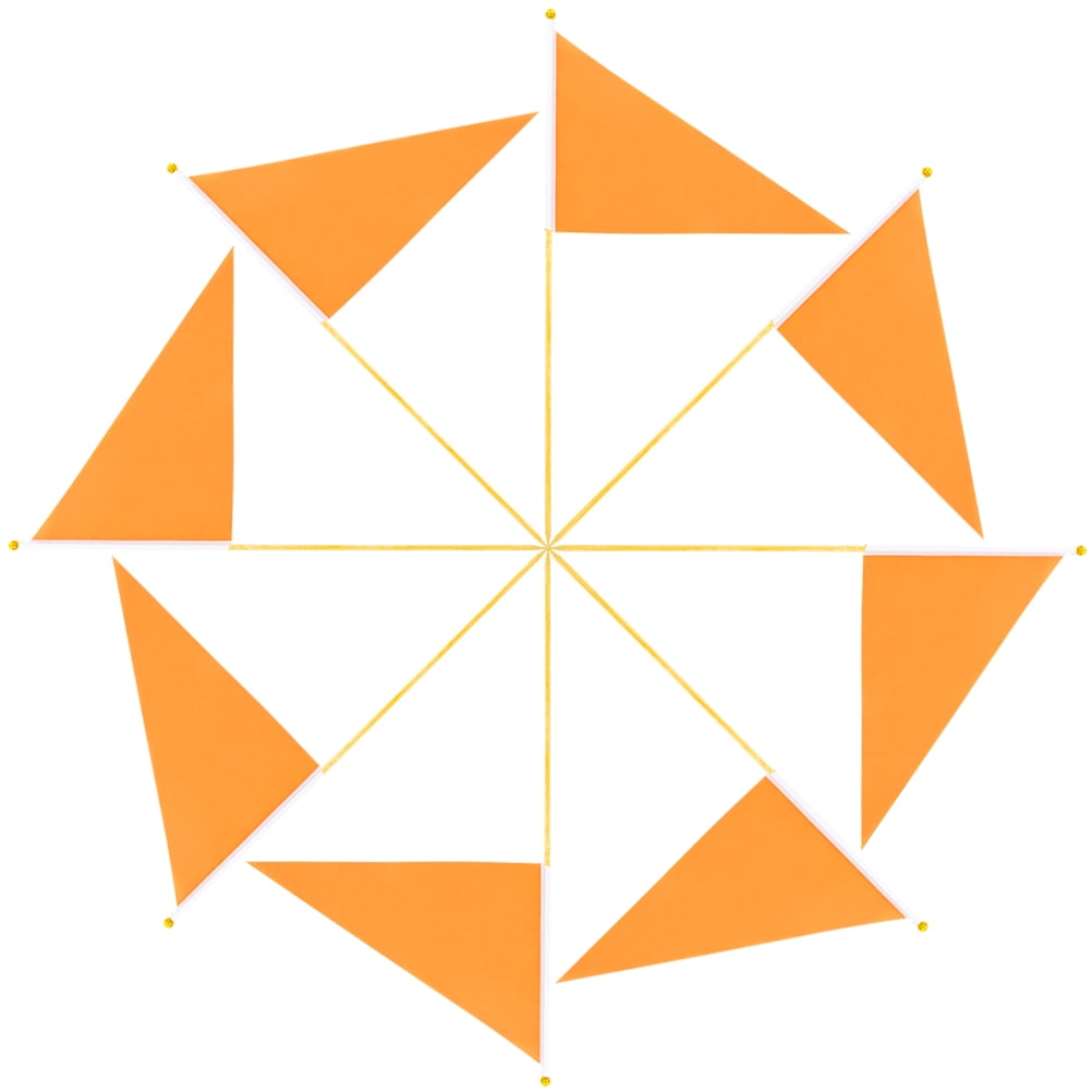 8 Pcs Wall Flag Pole Lawn Marking Flags Sewer Marker Flags 40X30CM ...