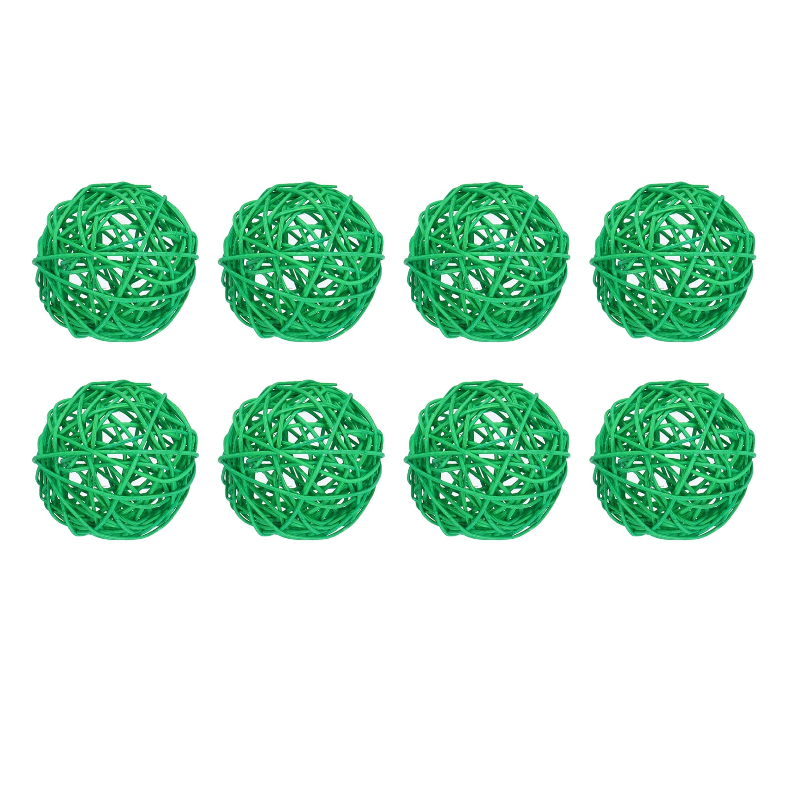 8 Pcs Wicker Rattan Balls 3.9 Inch Rattan Decorative Balls for Vase ...