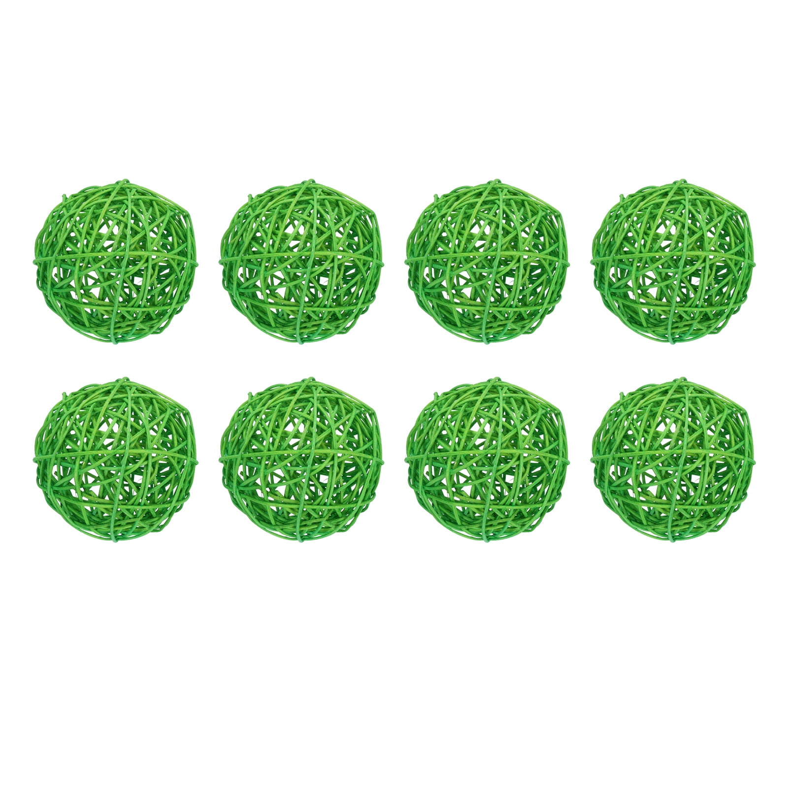 8 Pcs Wicker Rattan Balls 3.9 Inch Rattan Decorative Balls for Vase ...