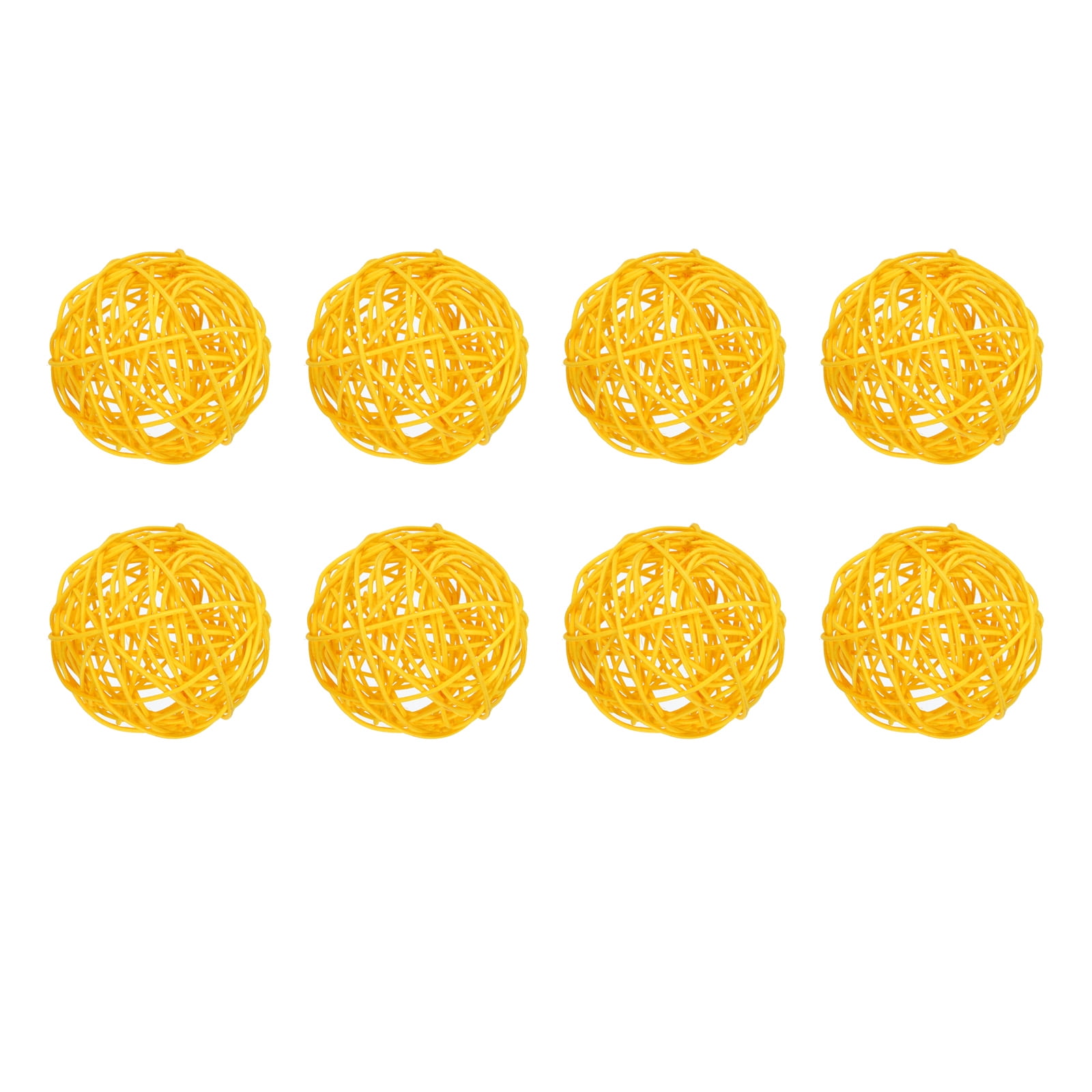 8 Pcs Wicker Rattan Balls 3.9 Inch Rattan Decorative Balls for Vase ...
