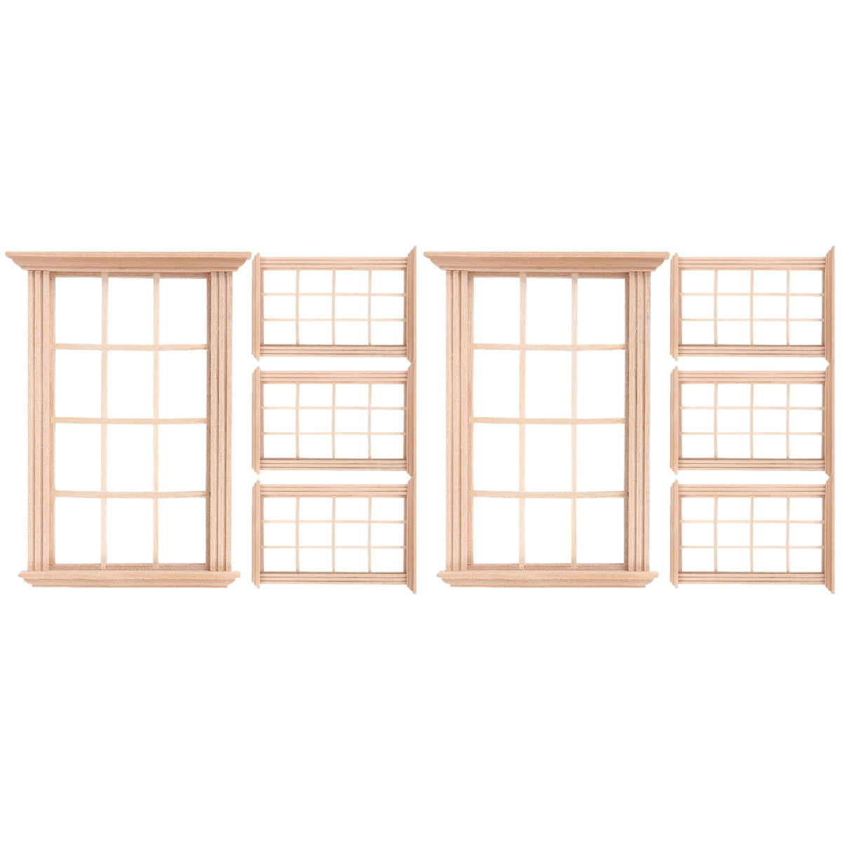 8 Pcs Window Frame Model Toddler Toys Mini Doll House Accessories ...