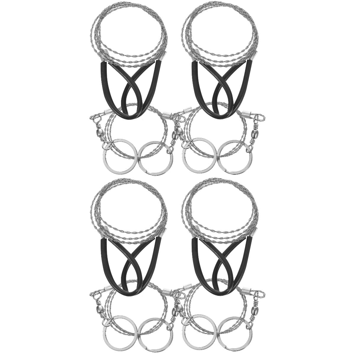 8 Pcs Wire Saw Chain Survival Tools Survival Pocket Chainsaw Stainless ...