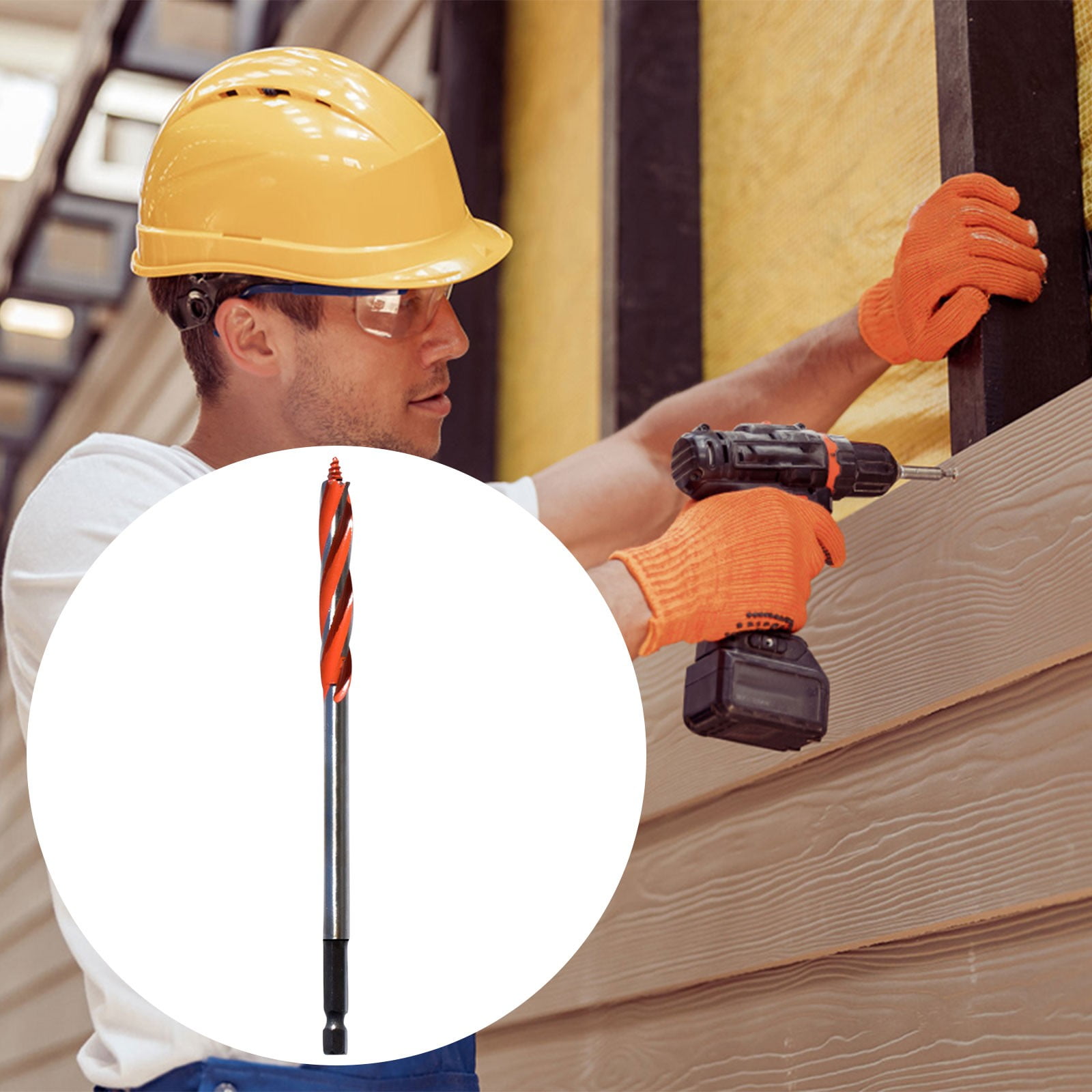 8 Pcs Wood Auger Bits B Clearance! Four Slot Four Edge Woodworking ...