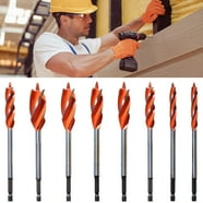 9PCS Hinge Drill Bit Set, 1/4" Hex Shank High Speed Steel Self ...