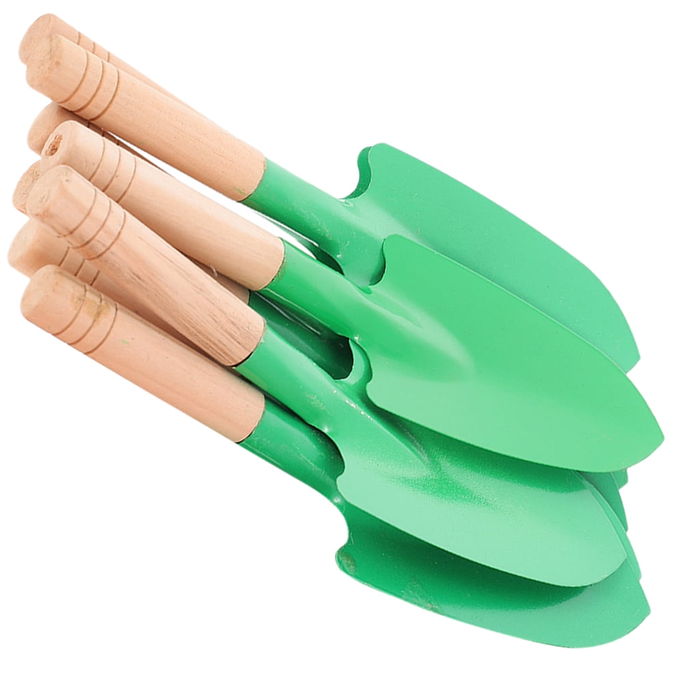 8 Pcs Wooden Handle Shovel Post Digger Planting Spade Trowel Garden ...