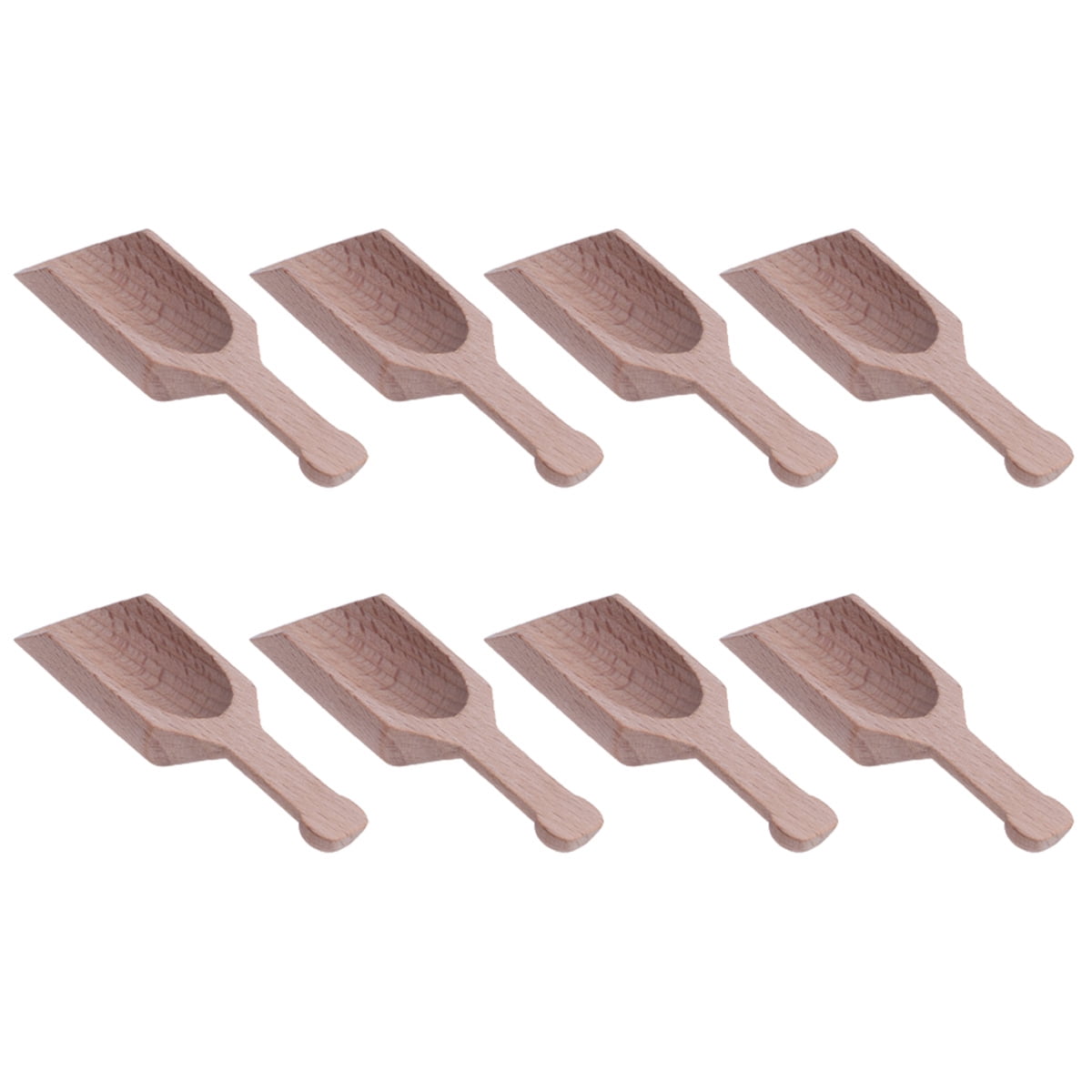 8 Pcs Wooden Scoop Laundry Detergent Scoop Candy Scoop Small Scoops for ...