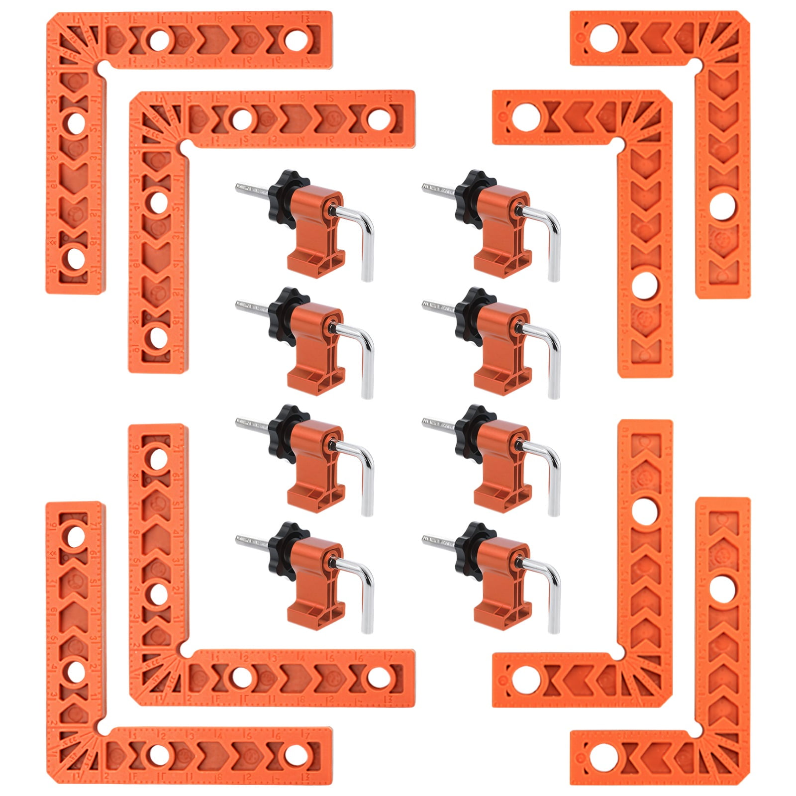8 Pcs Woodworking Clamping Squares, Right Angle Clamps, 90 Degree ...
