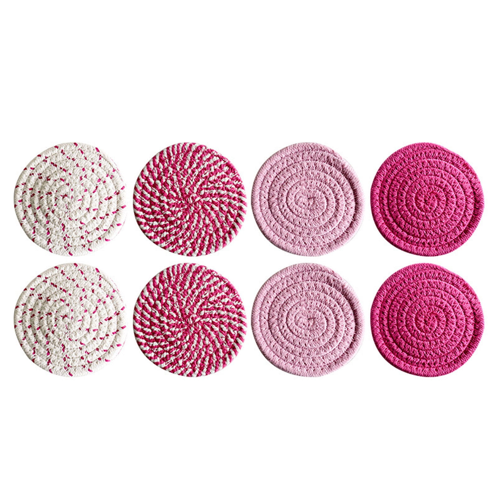 8 Pcs Woven Coasters for Drinks with Storage Box, Highly Absorbent ...