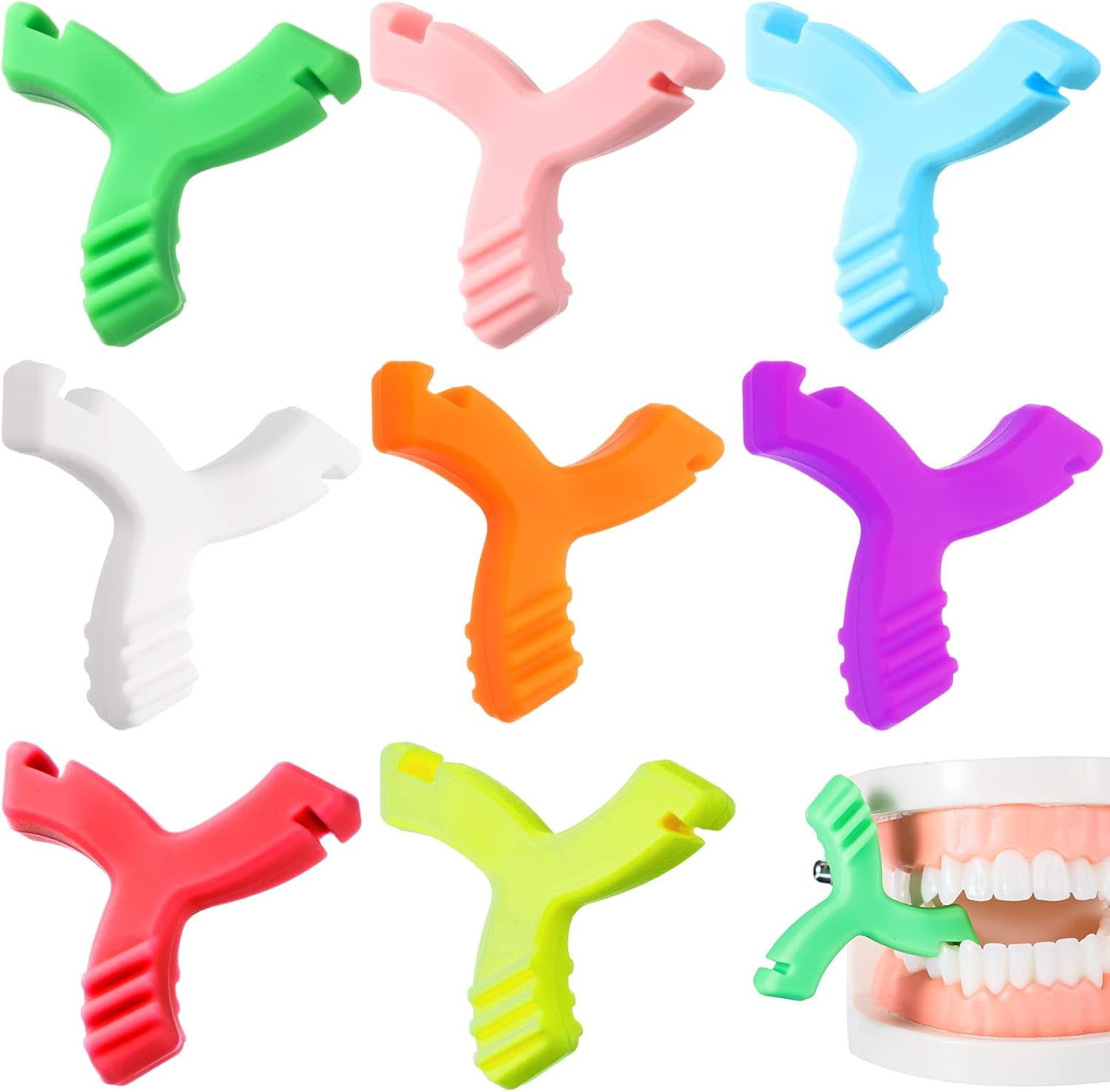 8 Pcs Y Shaped Aligner Colorful Aligner Tray Seaters Teeth Aligners for ...