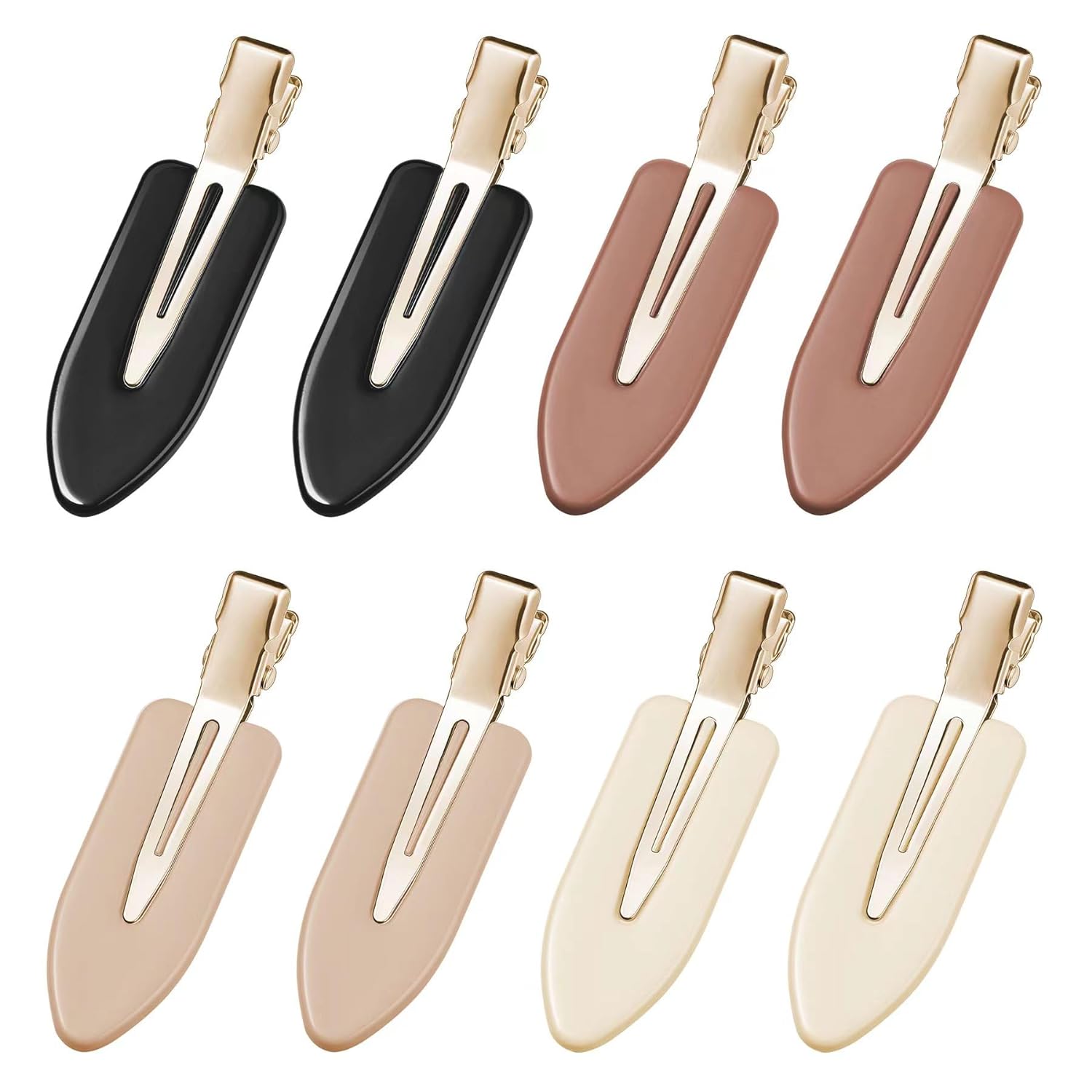 8 Pcs No bend Hair Clips No Crease Makeup Hair Clip Duckbill Clip No ...