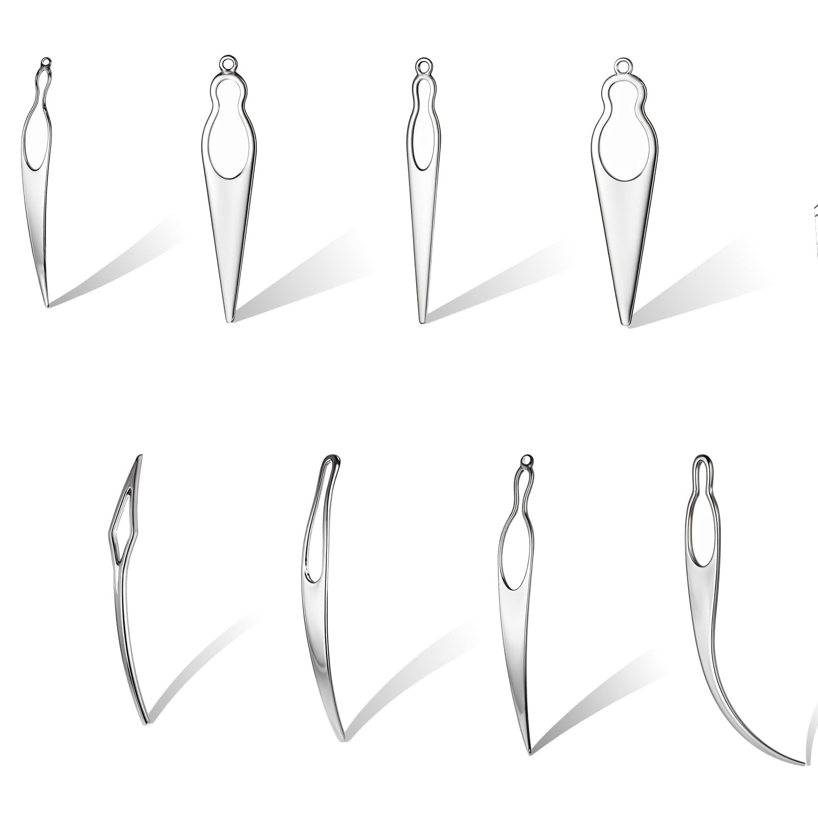 8 Pcs locking Tool for Locs, Hair Crochet Needle Silver Retighten Tool ...