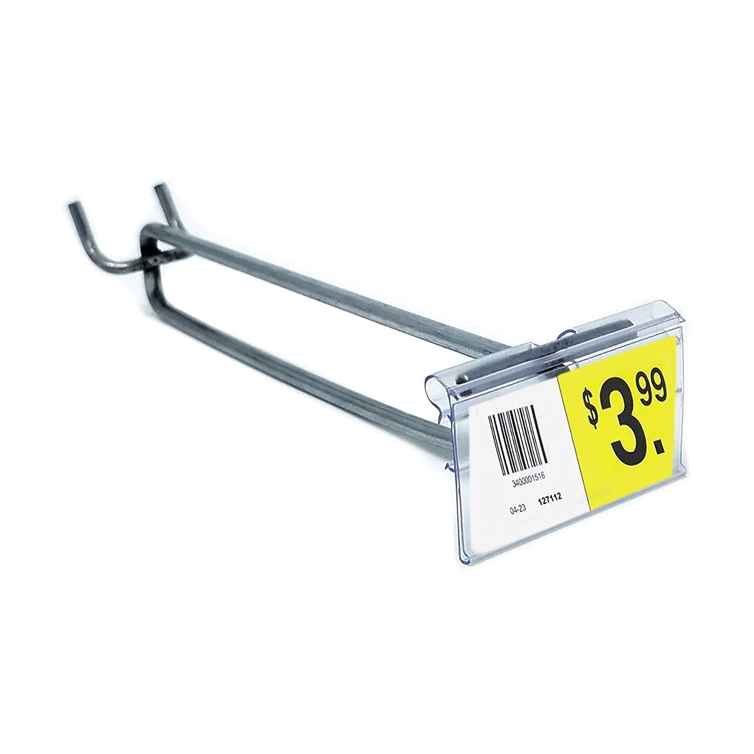 8" Pegboard Flip Up Scanner Hooks w/ 2" L X 1.25" H Scanner Plates ...