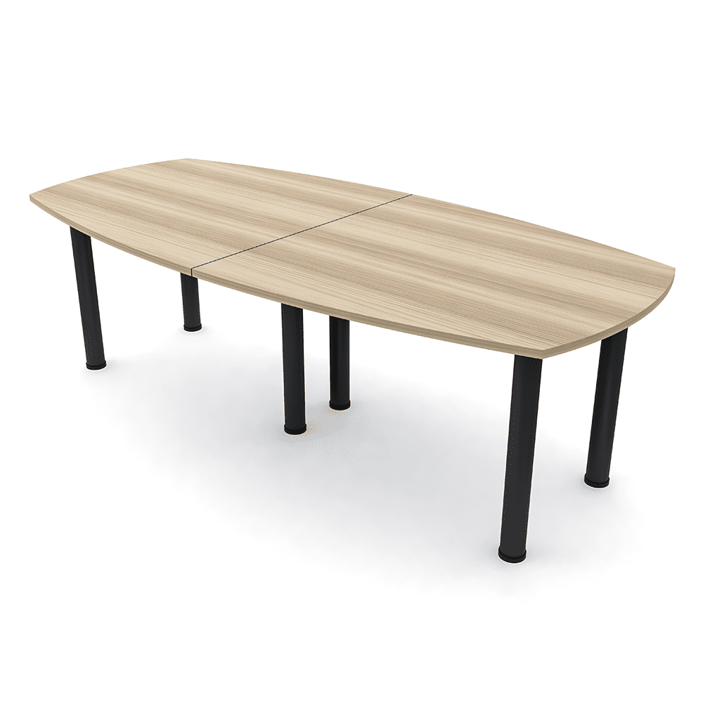 8 Person Arc Boat Shaped Powered Conference Table Post Legs - Walmart.com