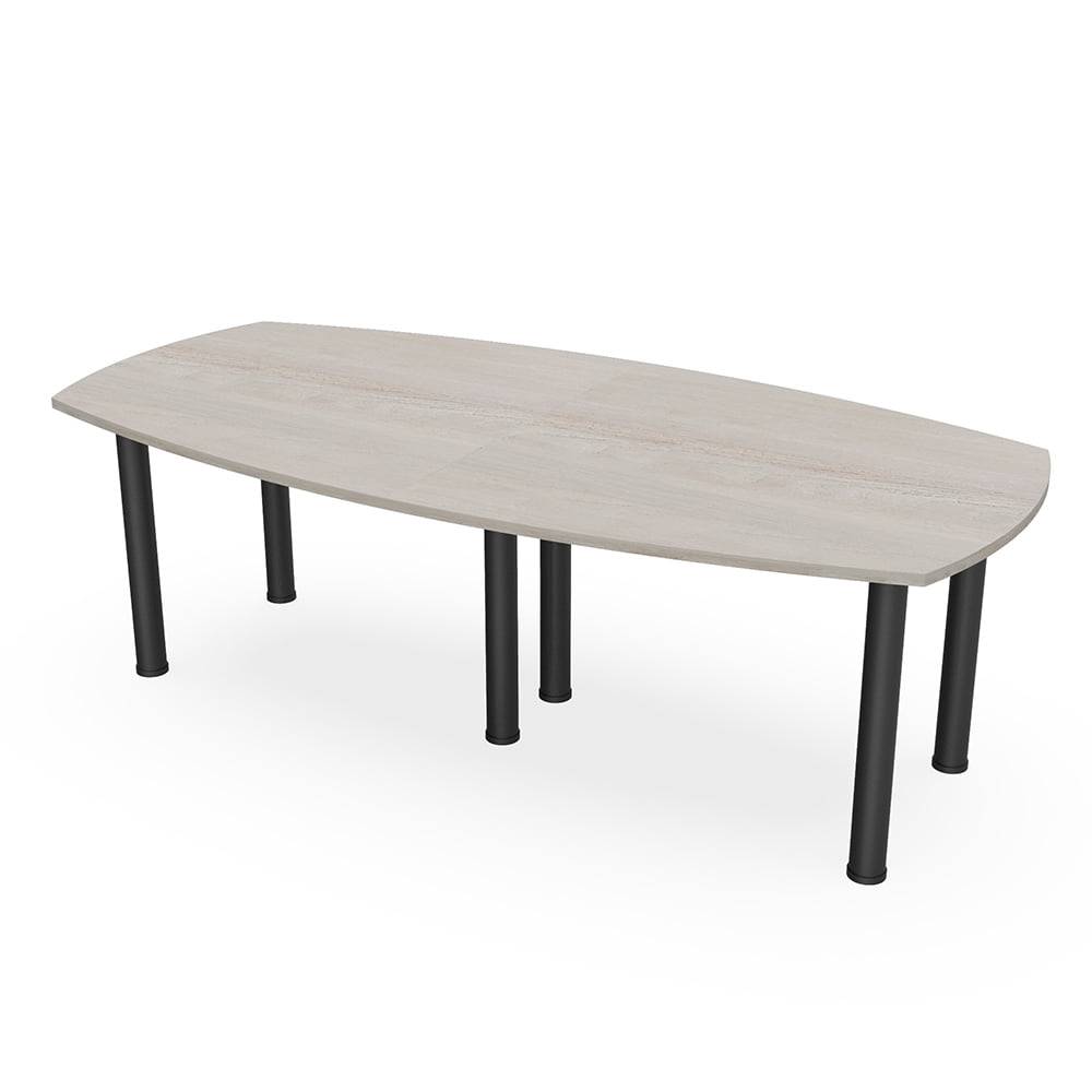 8 Person Arc Boat Shaped Powered Conference Table Post Legs - Walmart ...