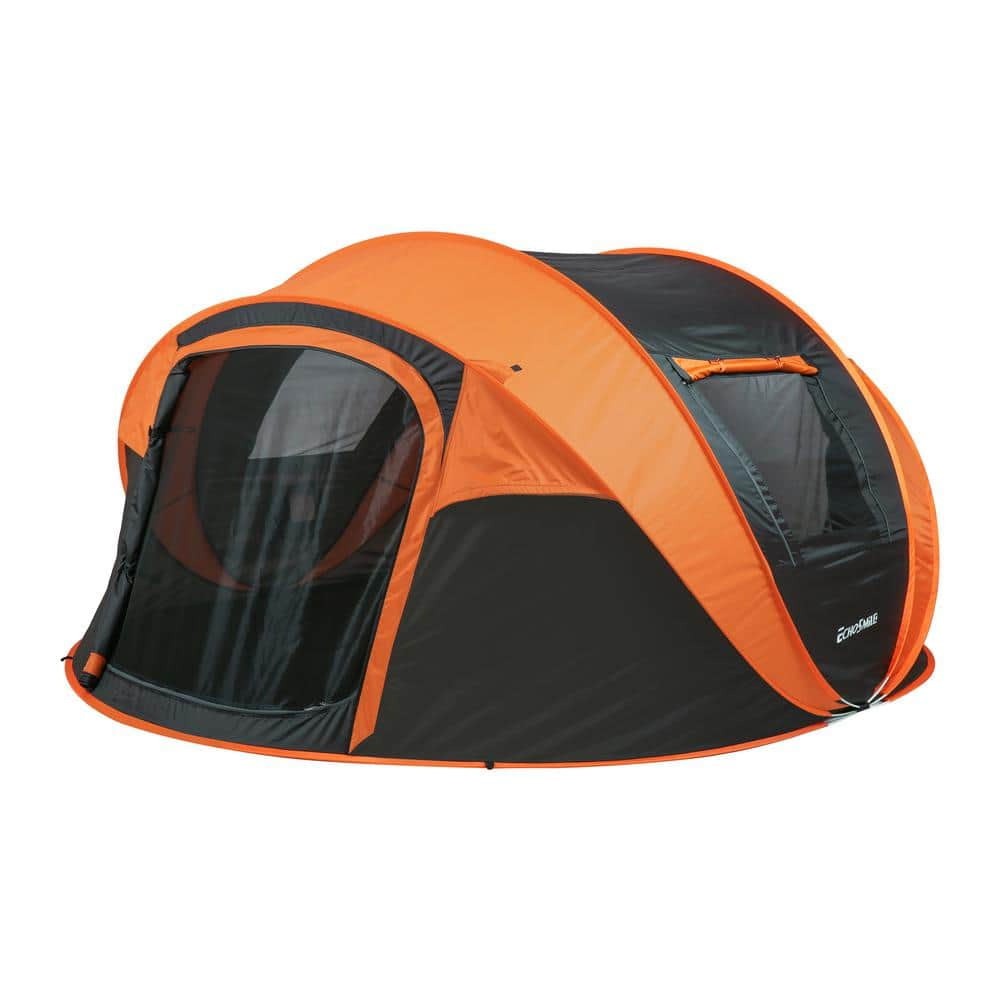 8-Person Black and Orange Pop Up Boat Tent - Walmart.com