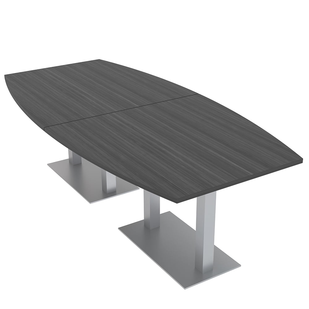 8 Person Boat Conference Table with Metal Bases And Electrical Units ...