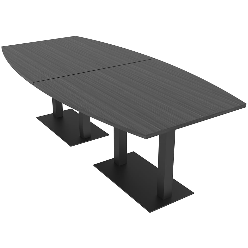 8 Person Boat Conference Table with Metal Bases And Electrical Units ...