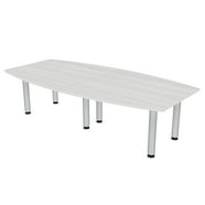 12' Rectangular Modular Conference Table Metal T-Bases Power And Data ...