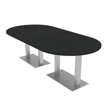 8 Person Rectangular Conference Table Metal T Bases Electrical Modules ...