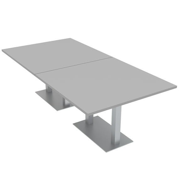 8 Person Rectangular Conference Table Metal Bases Power And Data Units ...