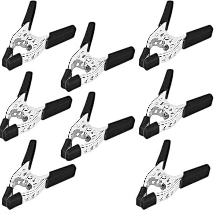 8-Piece 4" inch Spring Clamp, Heavy Duty Spring Metal Spring Clamps, 1. ...