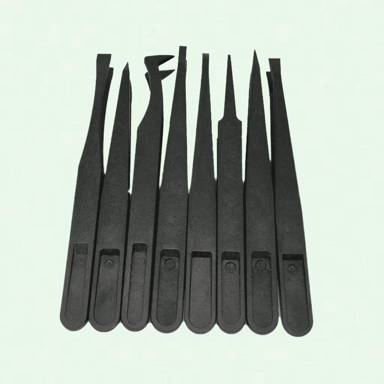 8-Piece Antistatic Plastic Tweezers Set for Lab Work, Jewelry Making ...