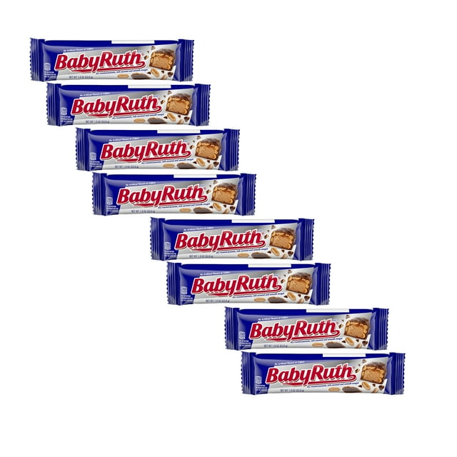 8 Piece Baby Ruth Candy Bars | Creamy Bar That Is Crispy, Crunchy ...