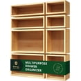8-Piece Bamboo Drawer Organizer Set, Adjustable Storage Trays for ...