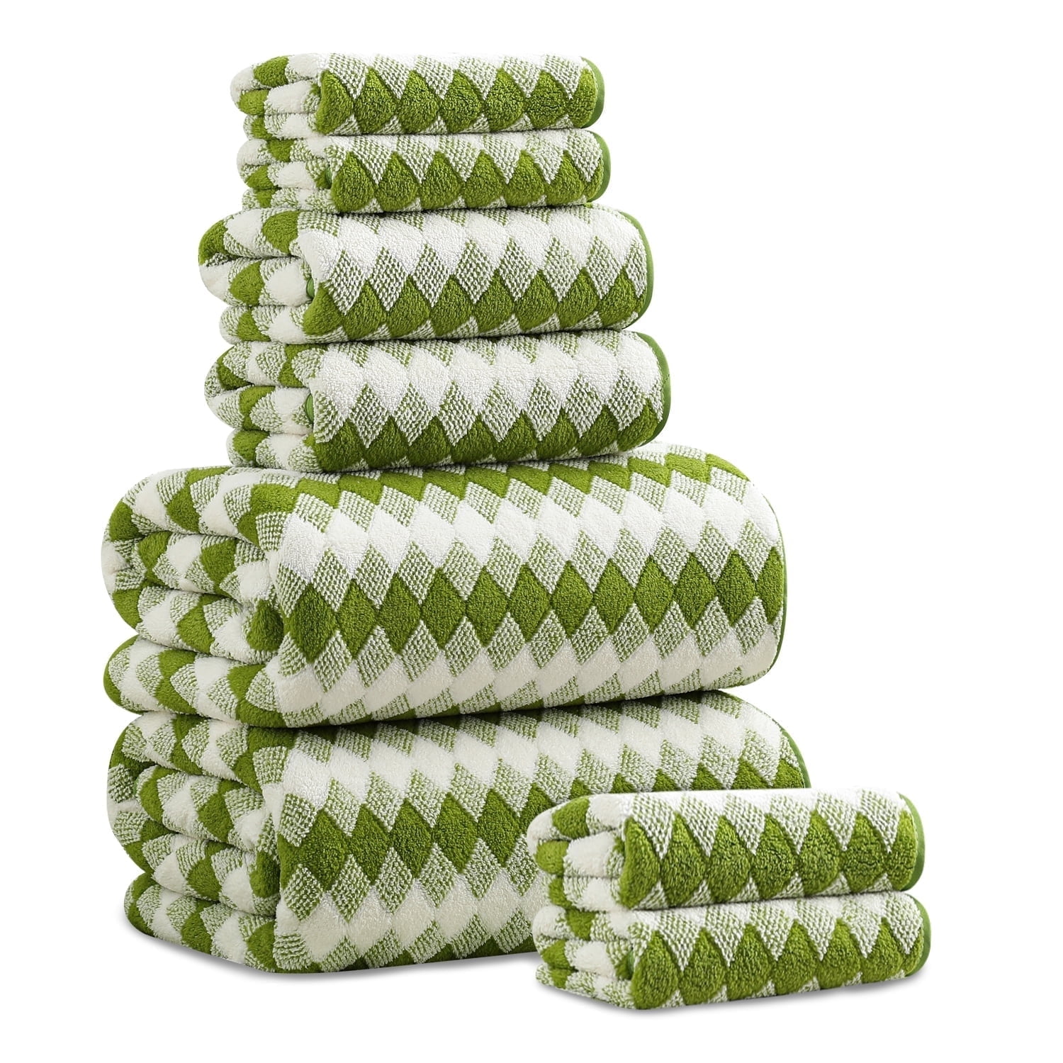 Beartech 8 Piece Microfiber Bath Towel Set 2 Oversized Bath Sheet,2 ...