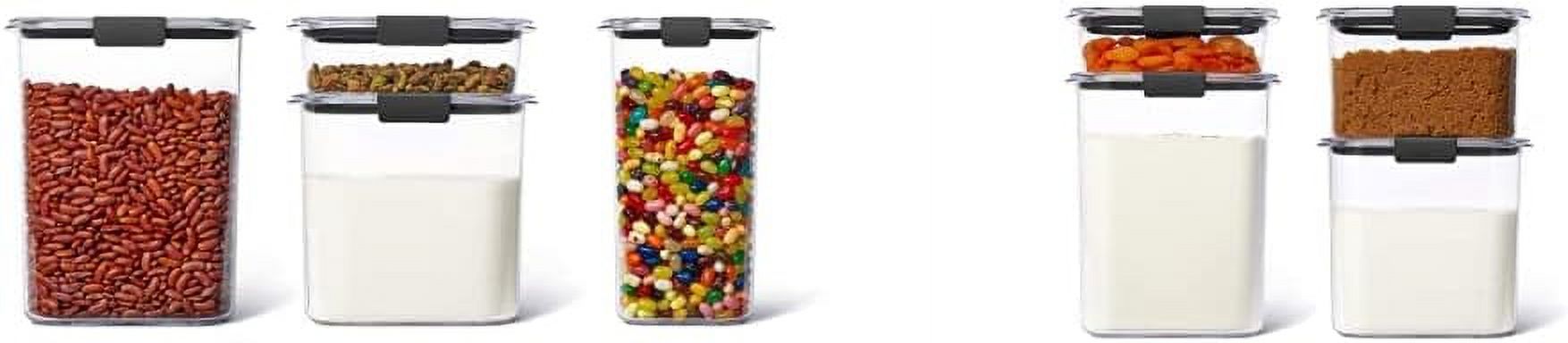 8-Piece Brilliance Food Storage Containers, Clear/Grey & Brilliance ...