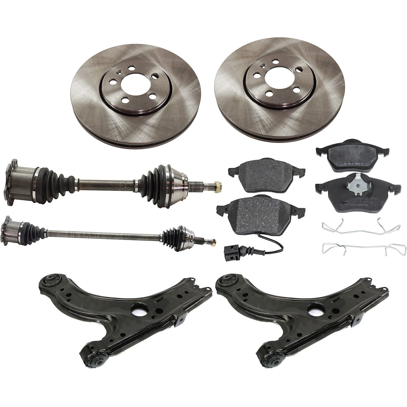 8-Piece CV Half Shaft Axle Kit for VW for Jetta Left/Right Front Drivetrain - 2x Axle Assembly ...