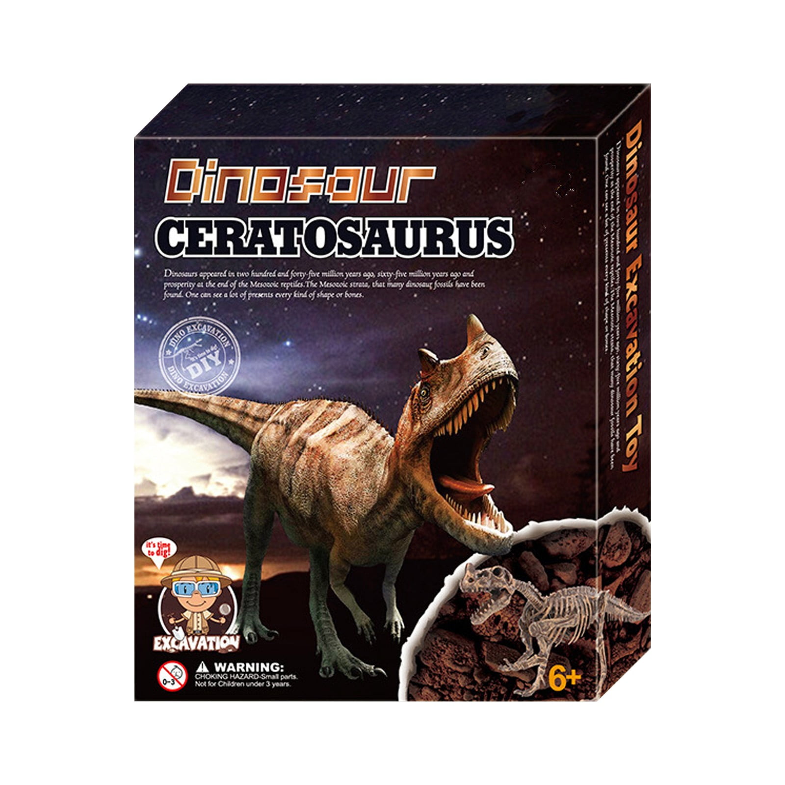 8 Piece Dinosaur Model, Children's Excavation Set, Dinosaur Excavation ...