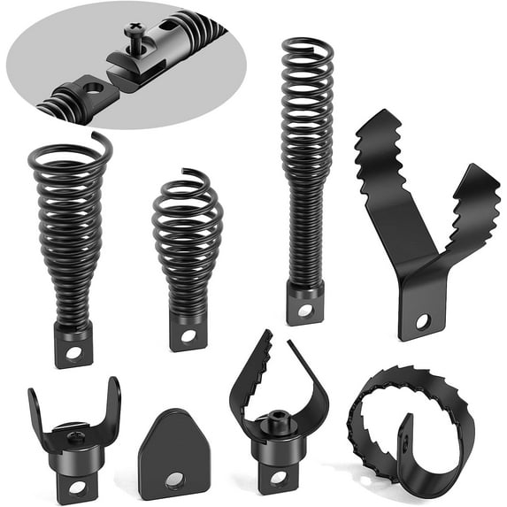8-Piece Drain Snake Drill Attachment - Tackle Any Clog with Precision ...