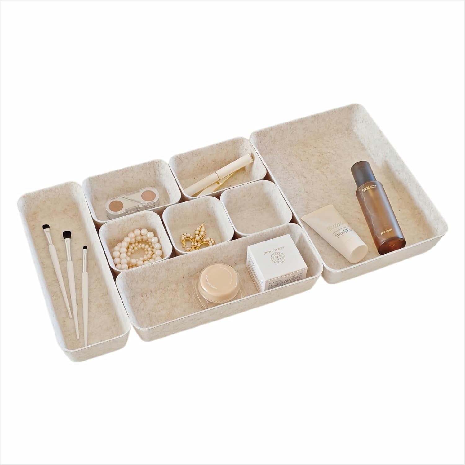 8-Piece Felt Drawer Organizer Set in 4-Sizes Made from Eco-Friendly ...