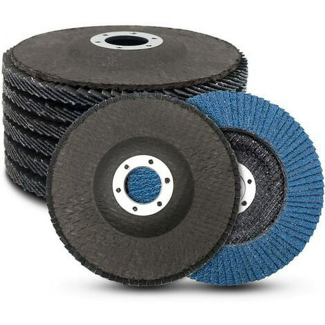 8-Piece Flap Sanding Disc Set, 125mm, 40/60/80/120 Grit, Ideal for ...