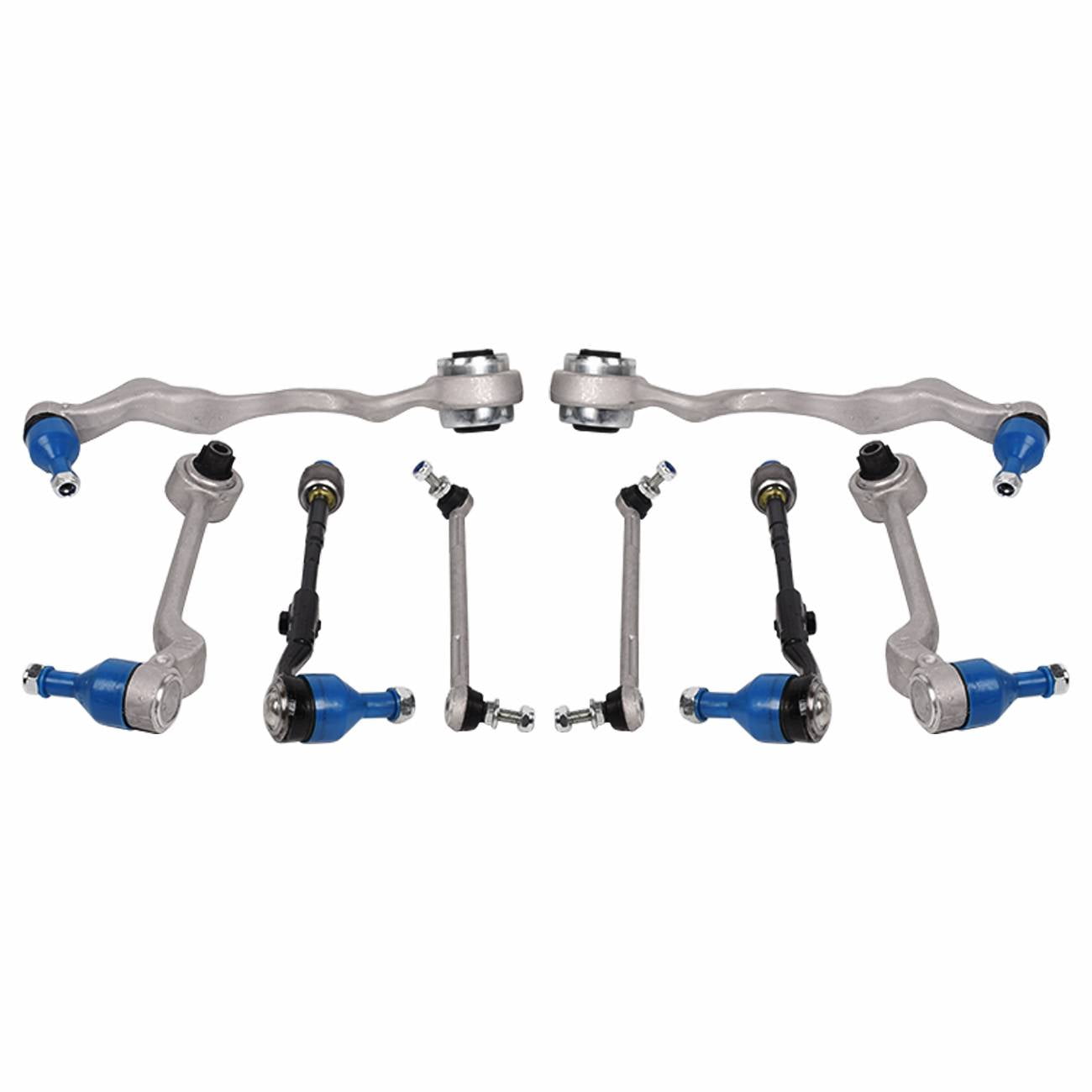 8-Piece Front Suspension Control Arm Kit with , Links, and Tie Rods ...