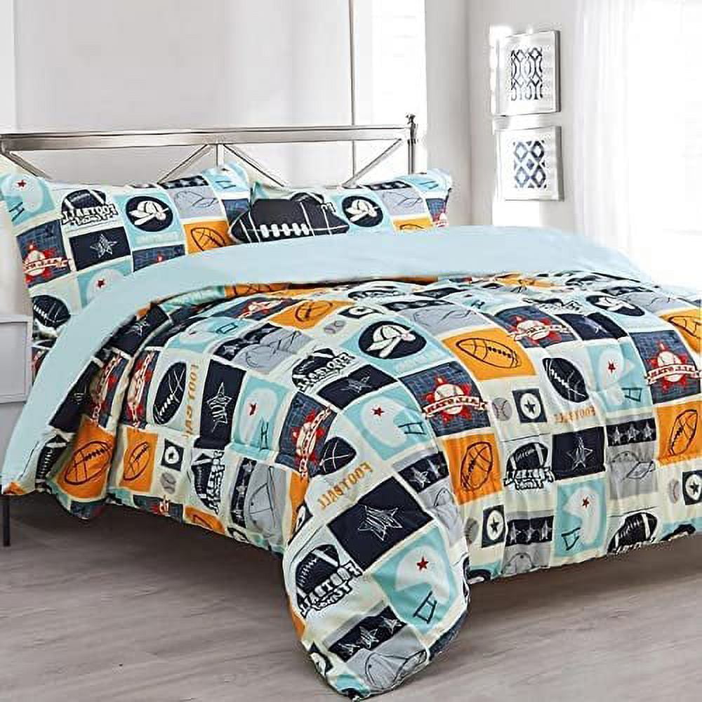 8 Piece Full Kids Boys Comforter Set Bed in Bag w/Shams, Sheet Set ...