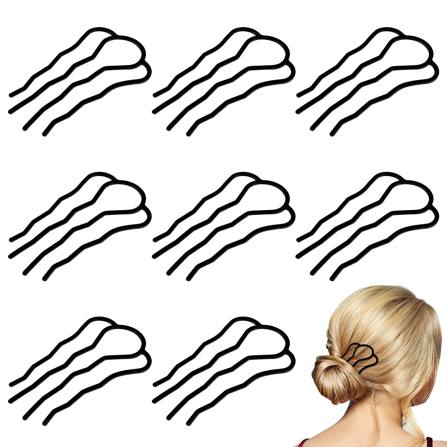 8 Piece Hair Combs, Updo Hair Accessories Hair Combs for Women ...