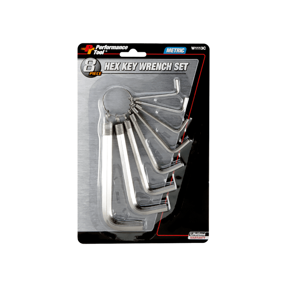 8 Piece Hd MM Hex Key Wrench Set - Walmart.com