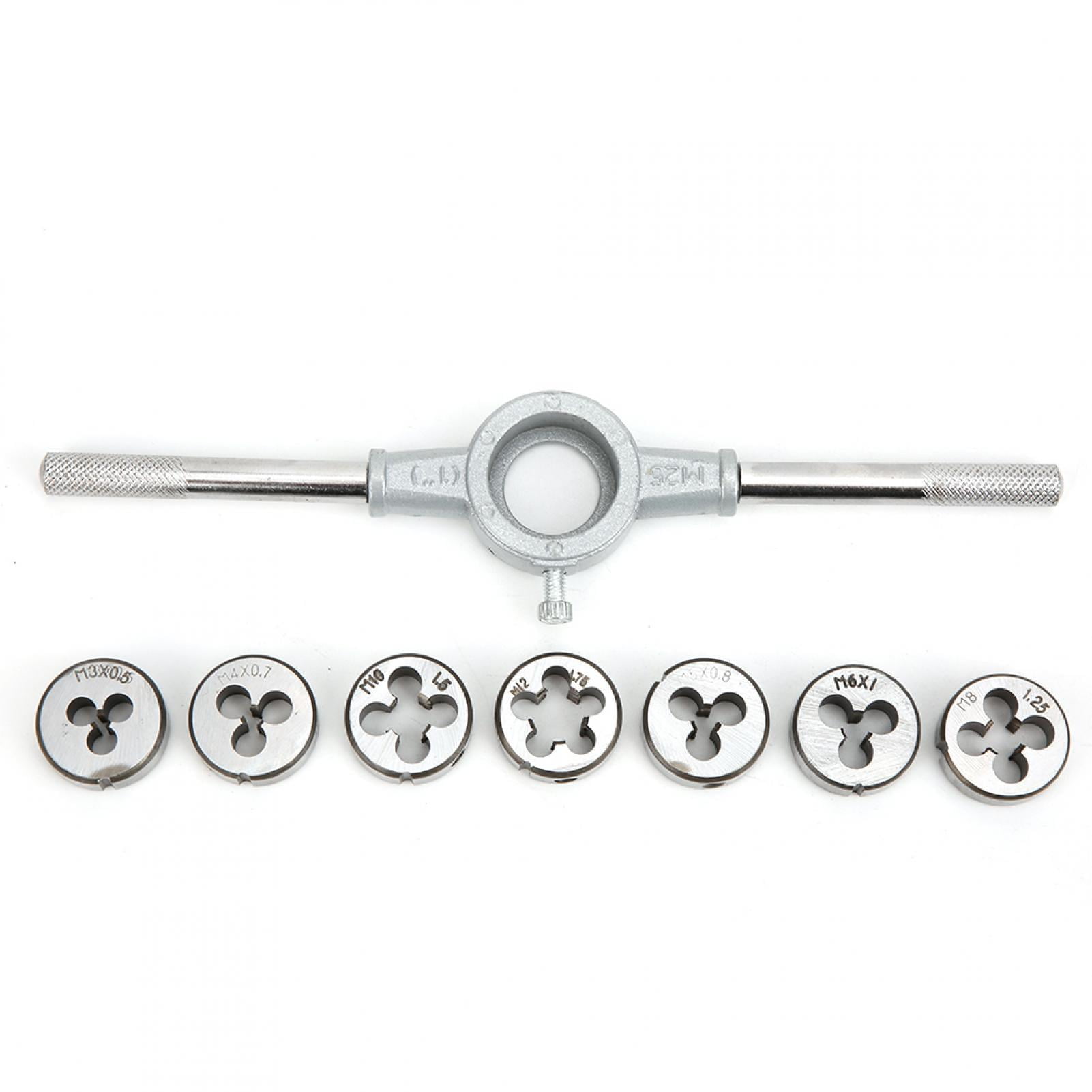 8-Piece Manual Tapping Hand Tool for Hardware Installation Metric Alloy ...