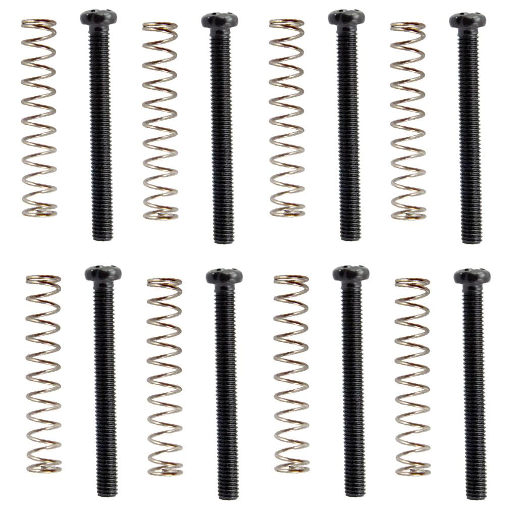 8 Piece Metal Humbucker Pickup Frame Mounting Screws 3mm Screw Set for ...