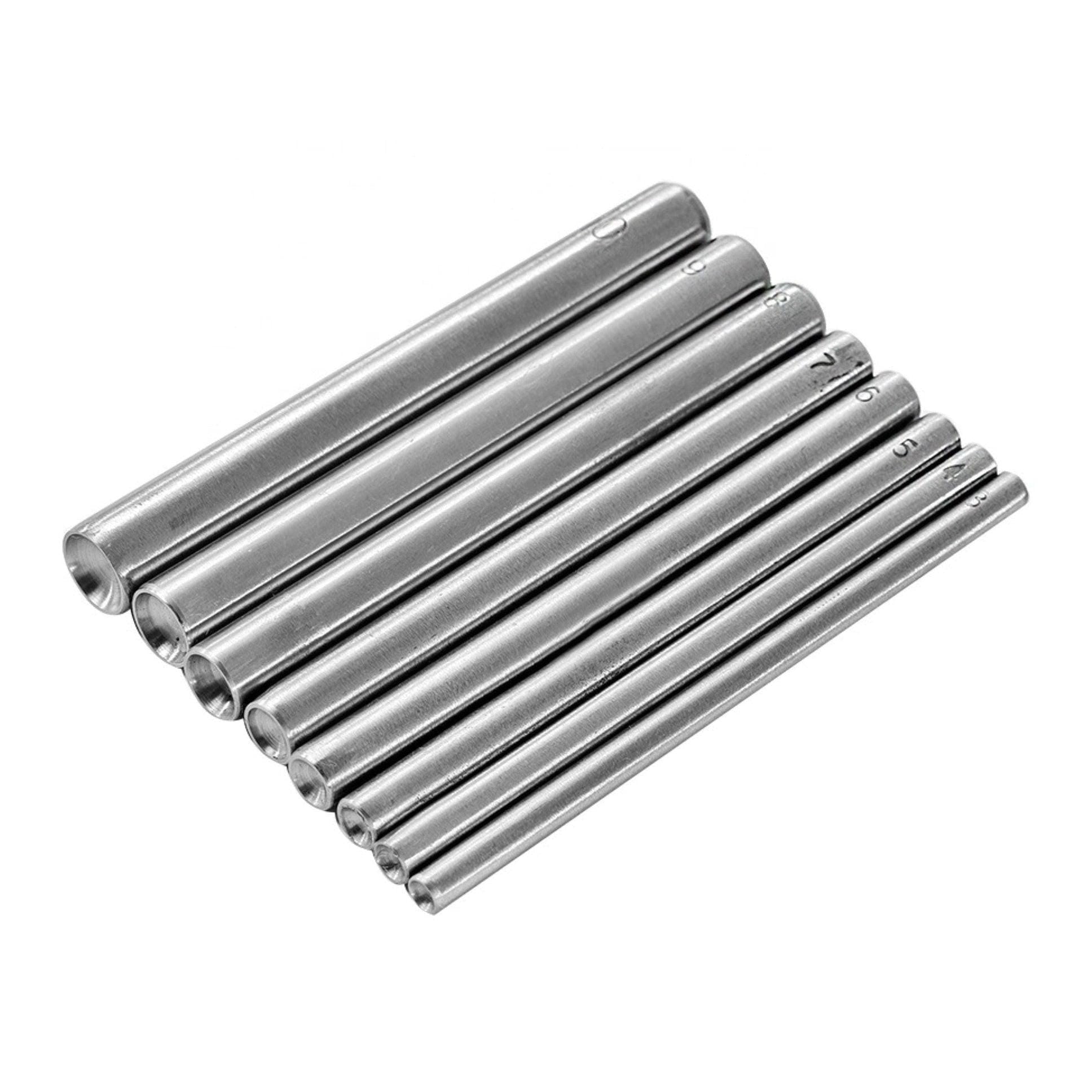 8 Piece Mushroom Domed Snap Rivet Punch Setter | 3mm-10mm | Leather ...