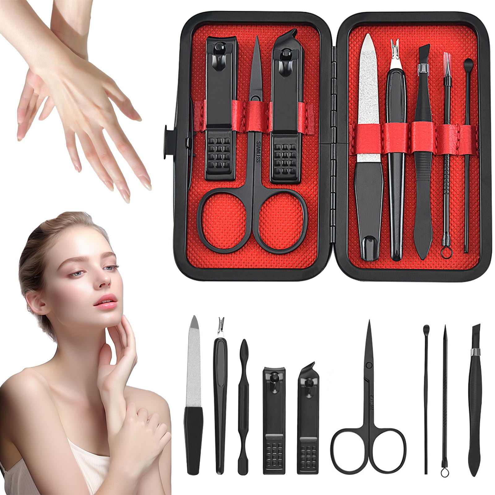 8-Piece Nail Care Kit for Dogs Cats, Pet Nail Clippers Trimmer with ...