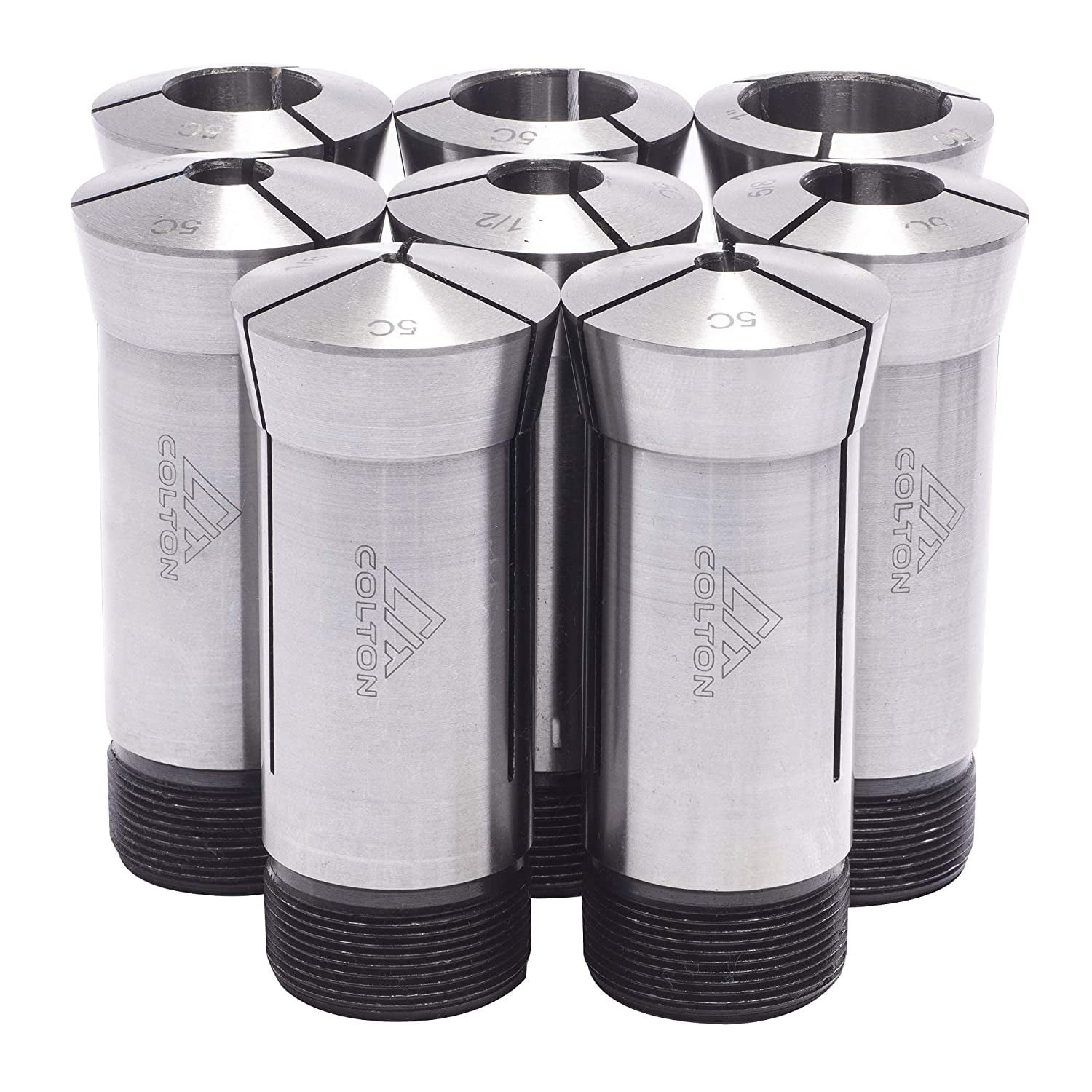 8 Piece Precision 5C Round Collet Set0.0005" Accuracy - Walmart.com